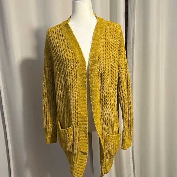 Express | Sweaters | Express Mustard Yellow Openfront Cardigan | Poshmark